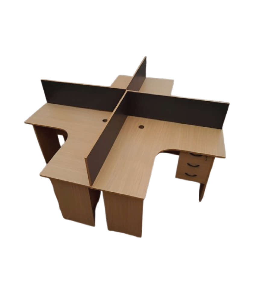 4 way l-shaped workstation - Furniture Store